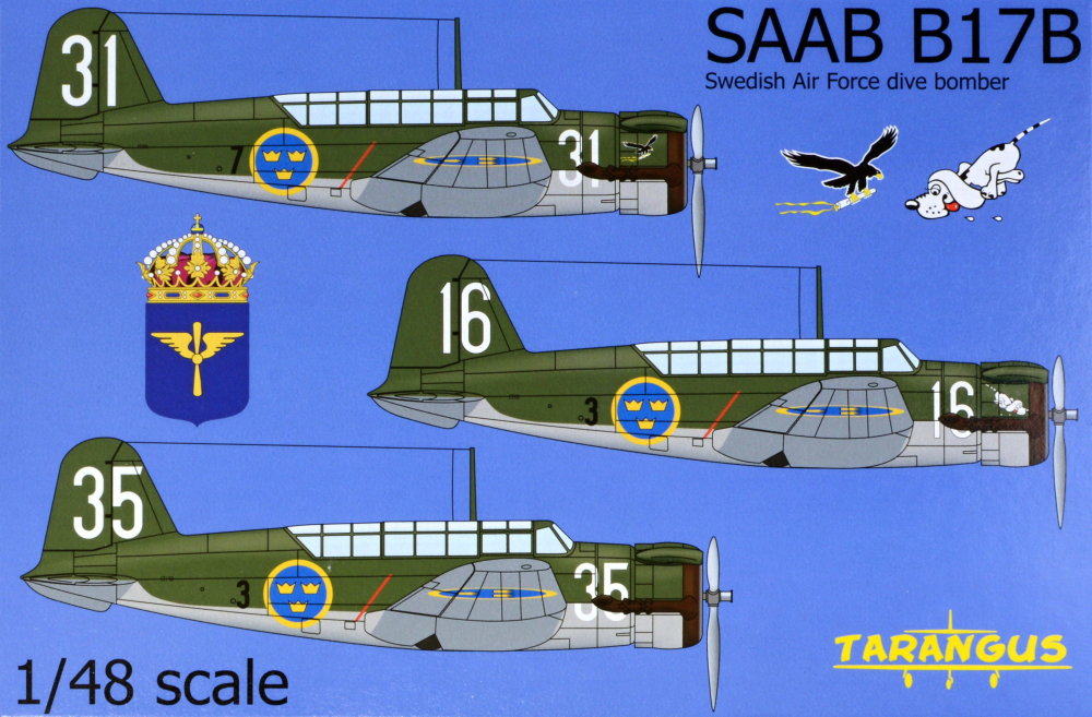 MODELIMEX Online Shop | 1/48 SAAB B-17B Swedish Air Force dive bomber ...