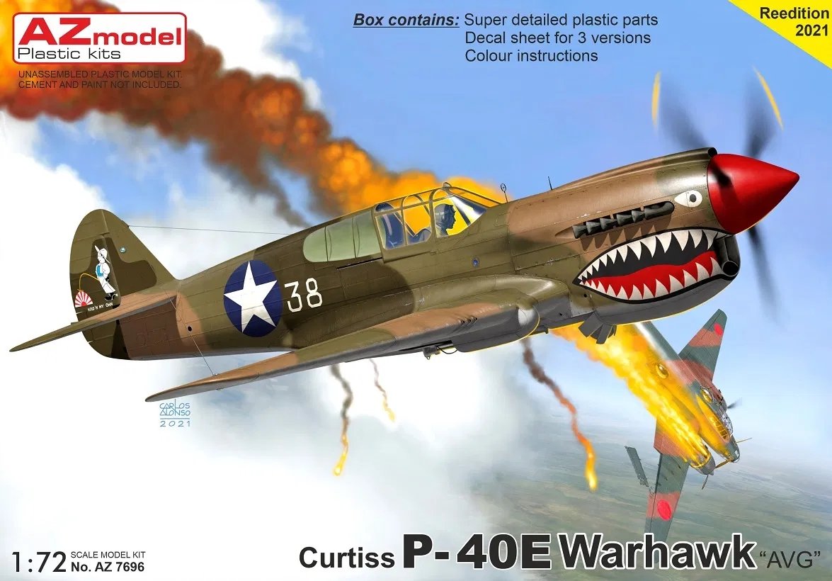 MODELIMEX Online Shop | 1/72 Curtiss P-40E Warhawk 'AVG' (3x camo ...