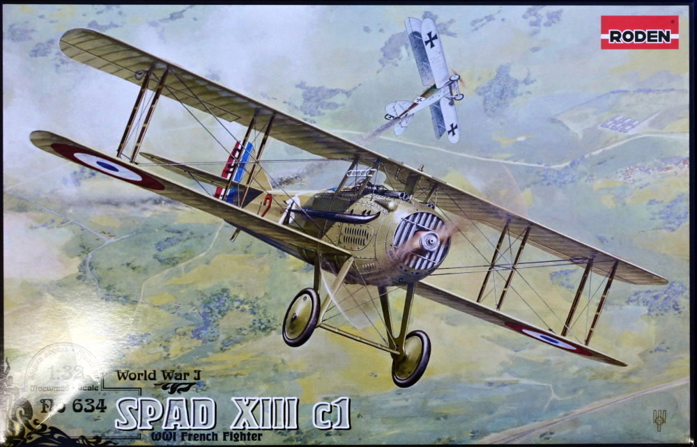 MODELIMEX Online Shop | 1/32 SPAD XIII c1 French WWI Fighter (4x camo) | your favourite model shop