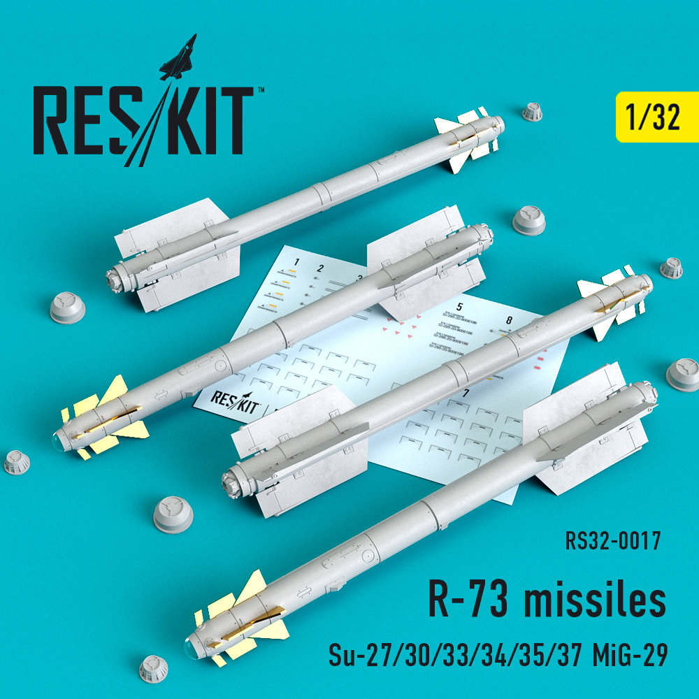 MODELIMEX Online Shop | 1/32 R-73 soviet missiles (4 pcs.) | your favourite model shop