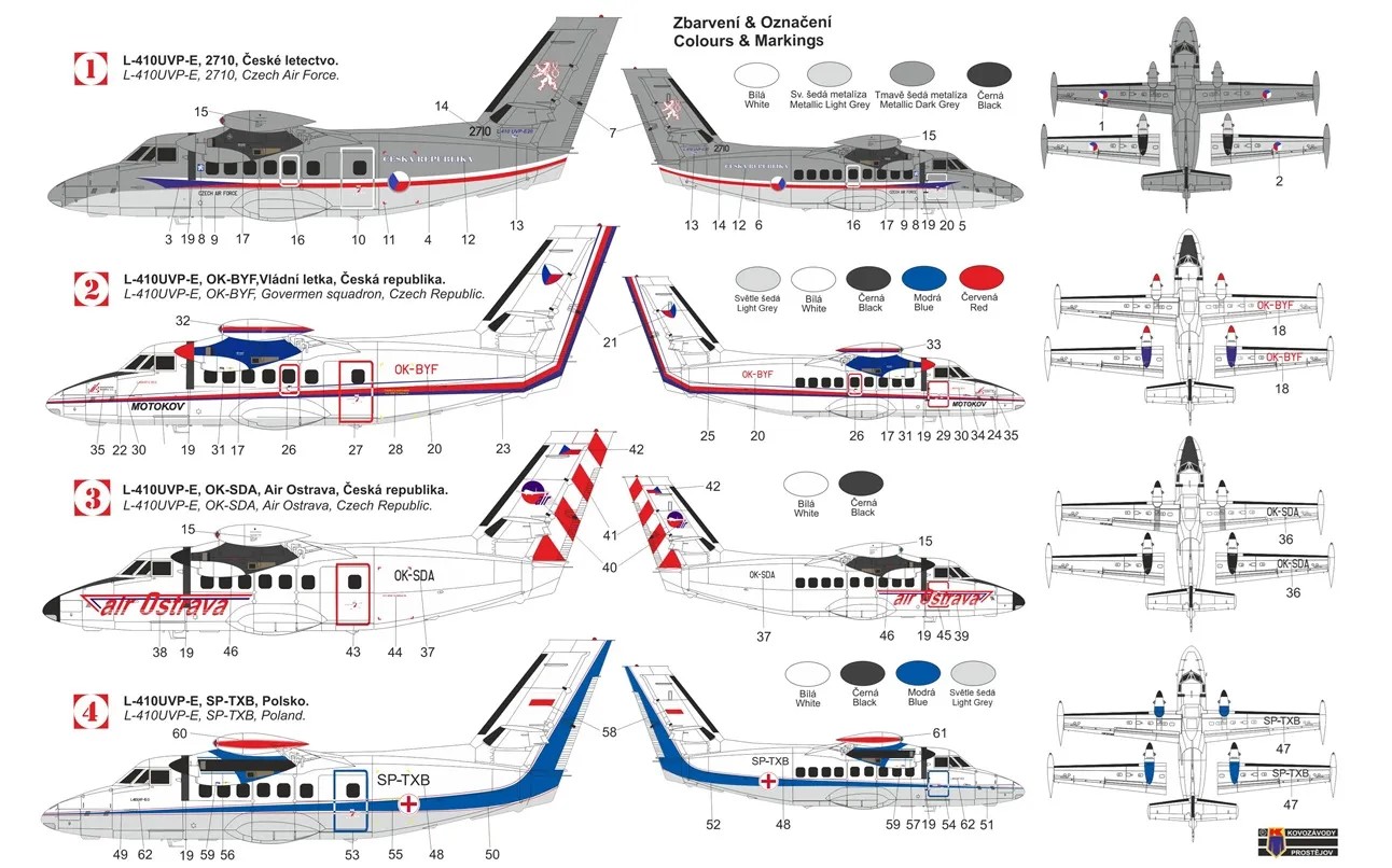 MODELIMEX Online Shop | 1/72 LET L-410 UVP-E 'Turbolet' (4x camo) | your favourite model shop
