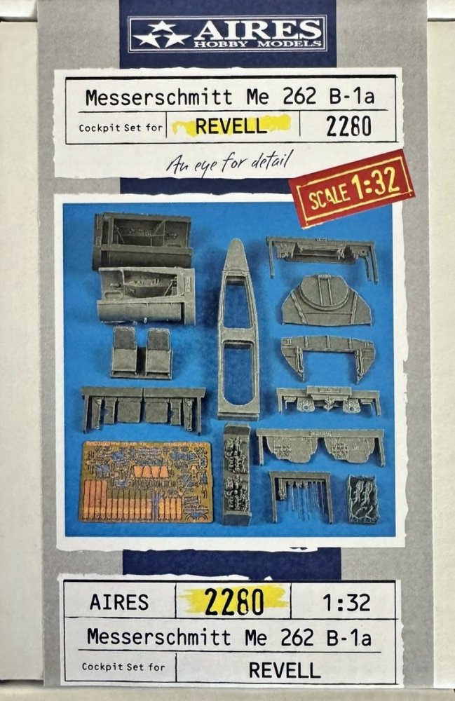 MODELIMEX Online Shop | 1/32 Me 262B-1a cockpit set (REV) | your ...