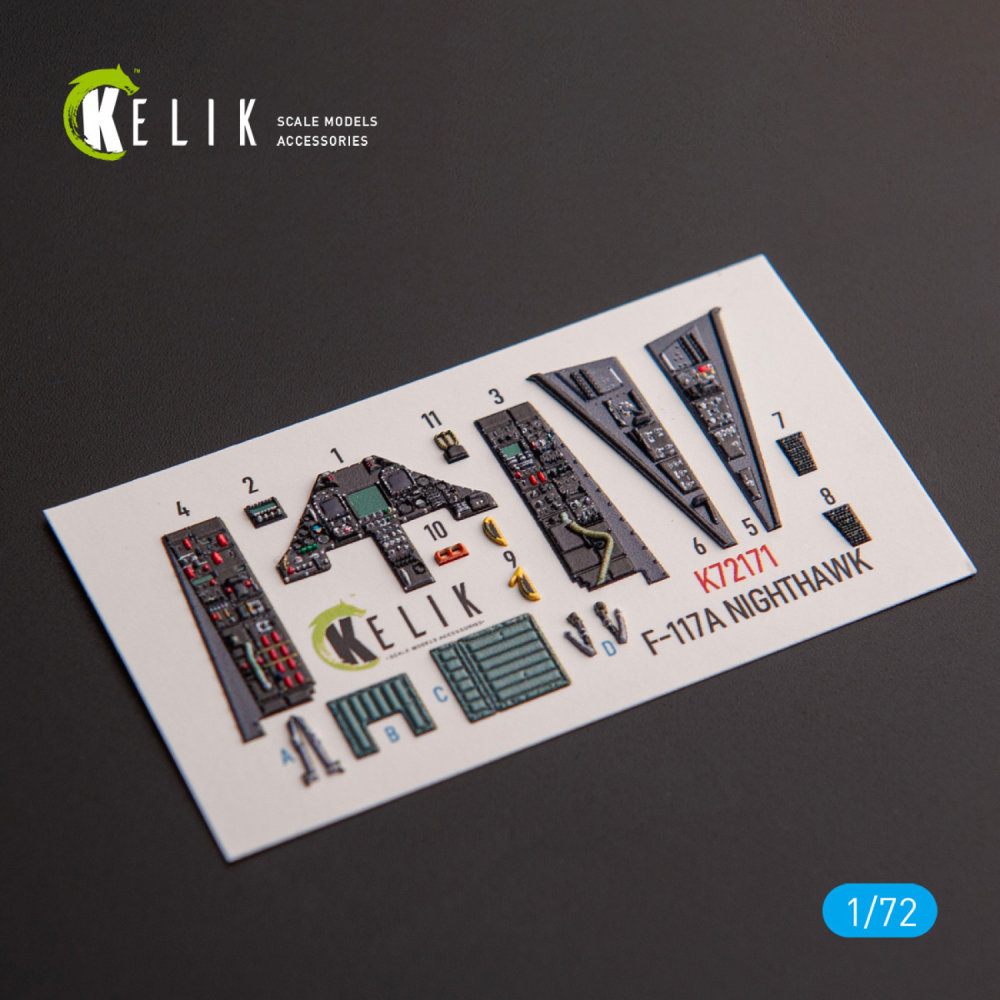 MODELIMEX Online Shop | 1/72 F-117A NIGHTHAWK - interior 3D decal (ACAD ...