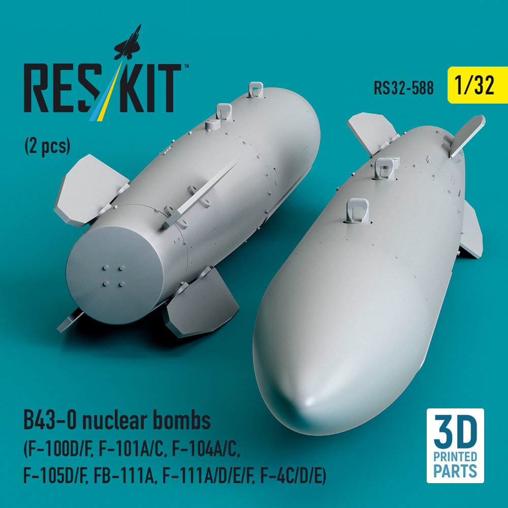 MODELIMEX Online Shop | 1/32 B43-0 nuclear bombs (2 pcs.) | your ...