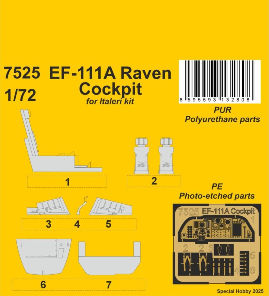 MODELIMEX Online Shop | 1/72 EF-111A Raven Cockpit Set (ITAL) | your ...