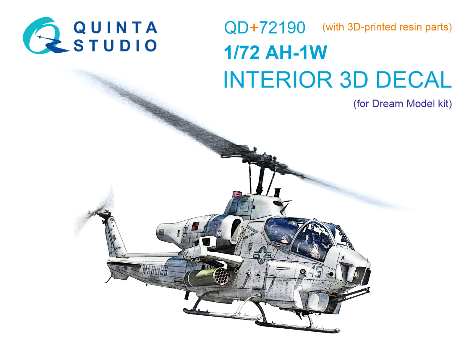 MODELIMEX Online Shop | 1/72 AH-1W 3D-Print&col.Interior (DREAM M.) | your favourite model shop