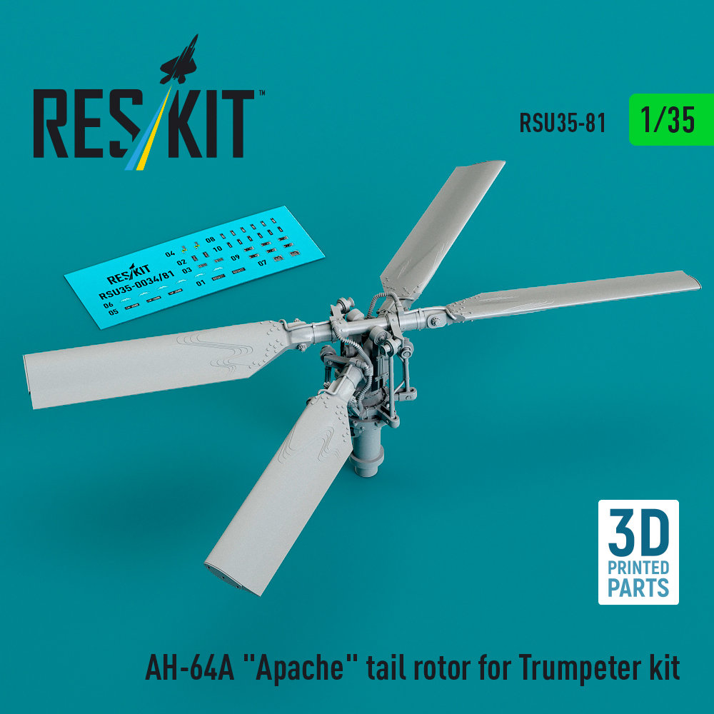 MODELIMEX Online Shop | 1/35 AH-64A Apache tail rotor (TRUMP) | your ...