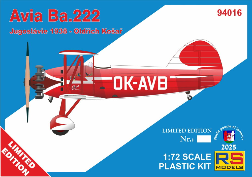 MODELIMEX Online Shop | 1/72 Avia Ba.222 - O.Kosar (Yugoslavia, Sept ...